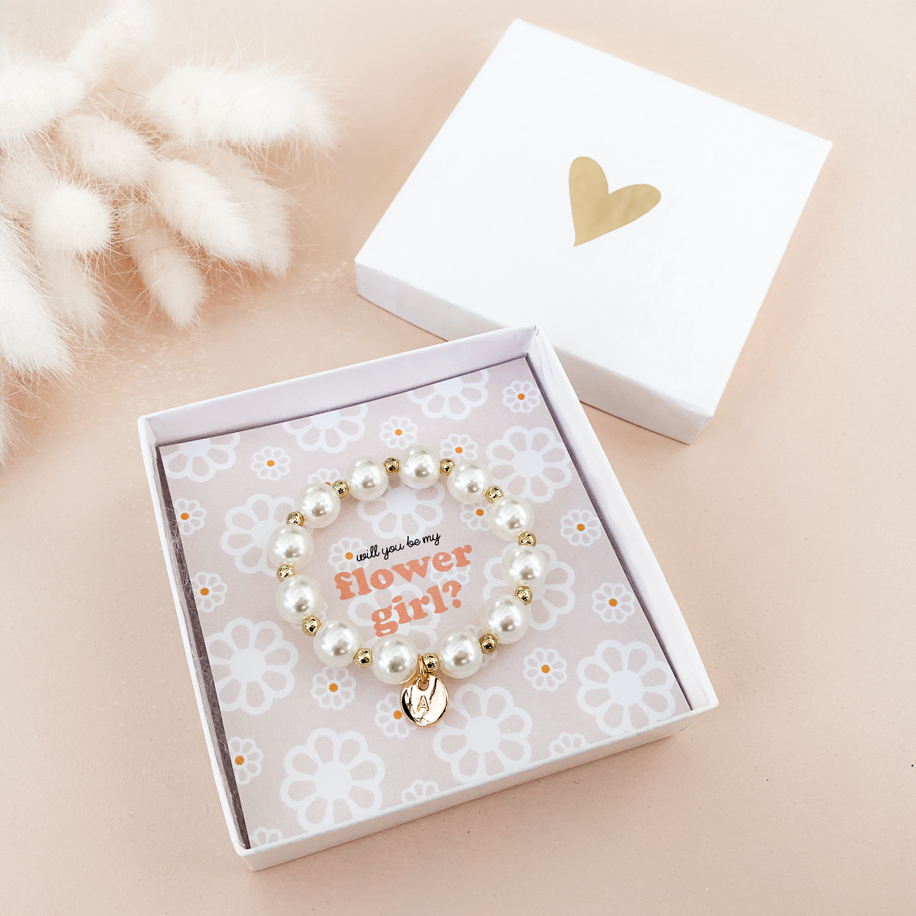 Pearl Bracelet Flower Girl